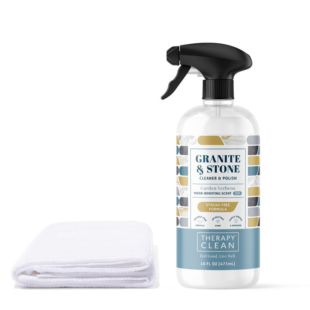 Granite & Stone Cleaner & Polish Kit: Plant-Powered Care | Therapy Clean