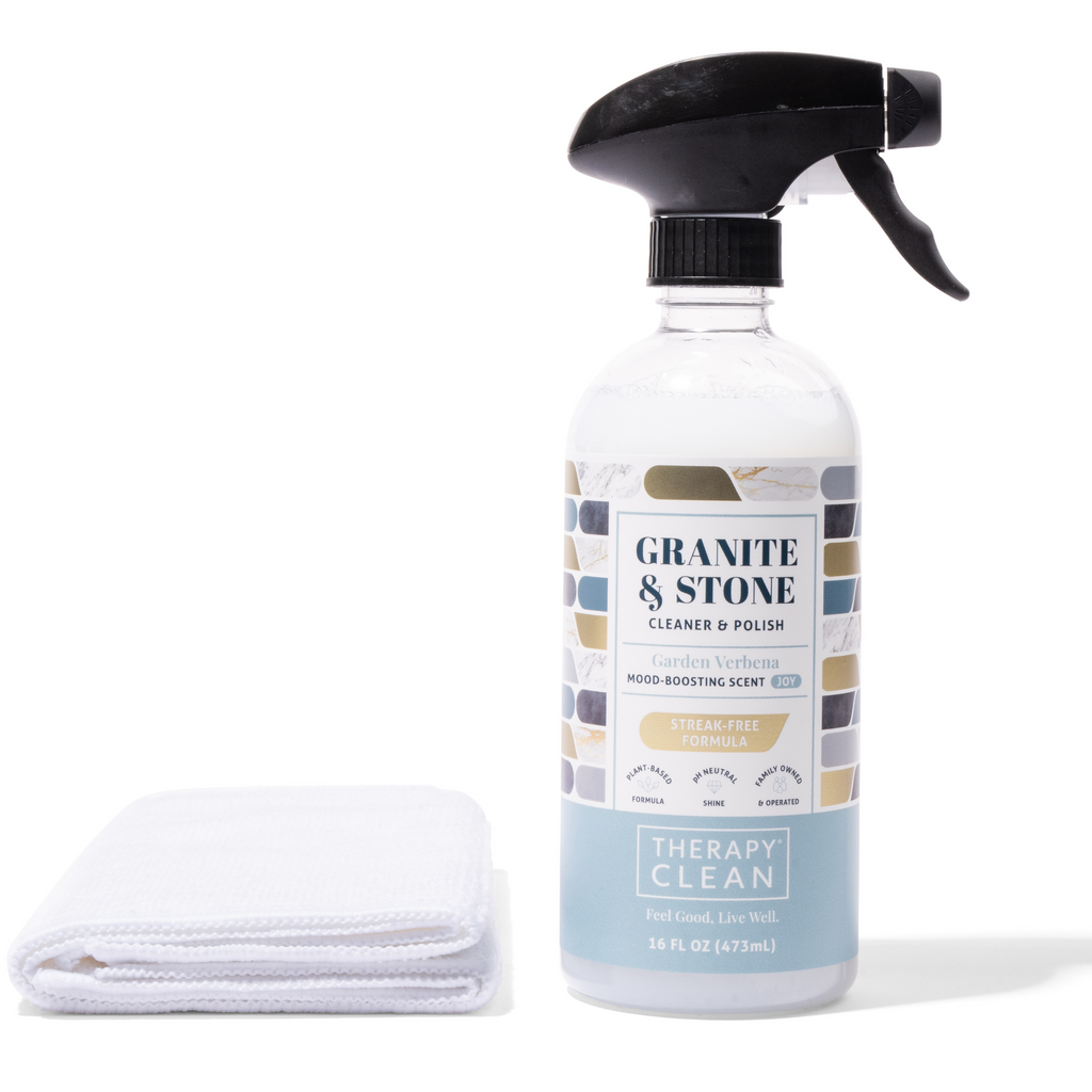 Granite & Stone Cleaner & Polish Kit: Plant-Based Care | Therapy Clean